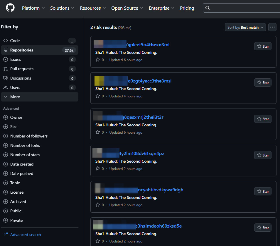 Le malware Shai-Hulud infecte 500 packages npm et divulgue des secrets sur GitHub – Breach Trace
